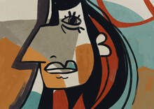 Picasso Abstract Woman Profile Free Stock Photo - Public Domain Pictures