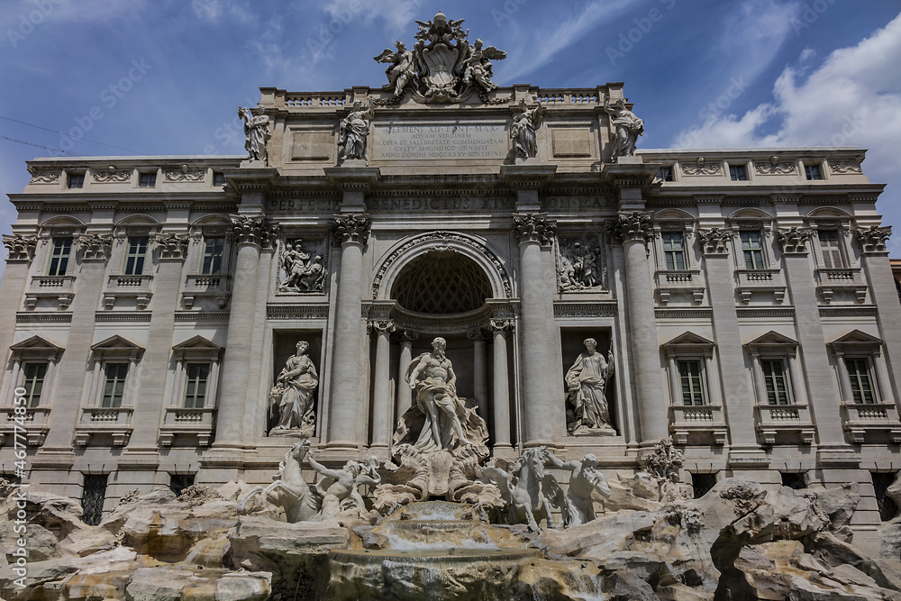Trevi Fountain (1762) - most famous and arguably the most beautiful ...