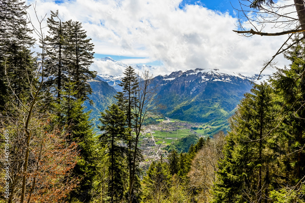 Interlaken, Lauterbrunnen, Eiger, Mönch, Jungfrau, Aussicht, Harder ...