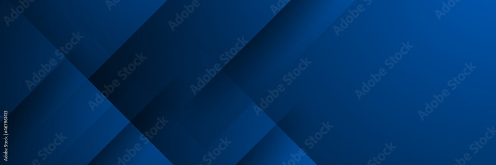 Modern abstract gradient dark navy blue banner background Stock Vector ...