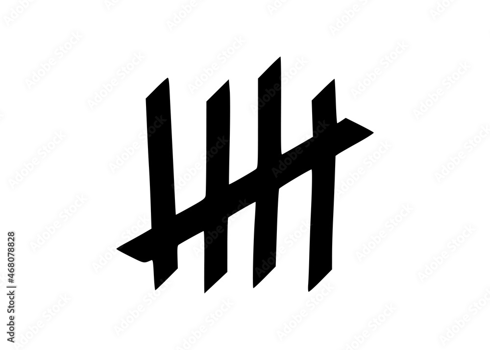 Tally marks to count days in prison. Tally marks for math lessons ...
