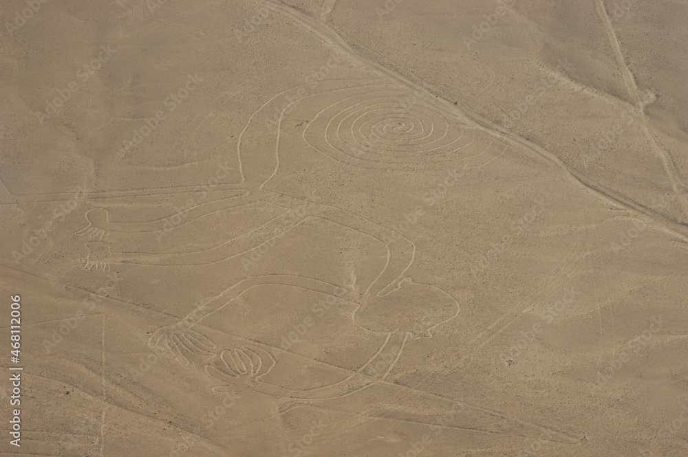 Drawings, Nazca lines ( lineas de nazca ) in the desert of nazca - Peru ...