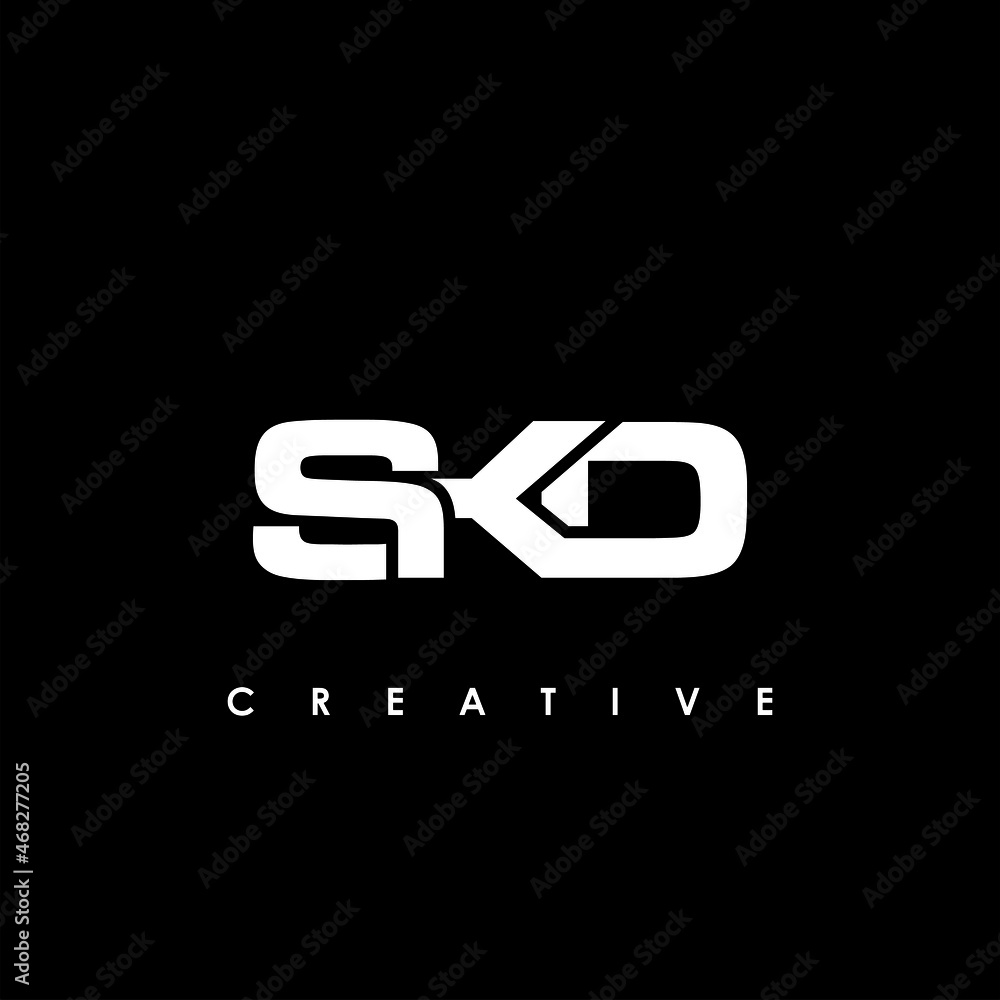 Stock-Vektorgrafik „SKD Letter Initial Logo Design Template Vector ...