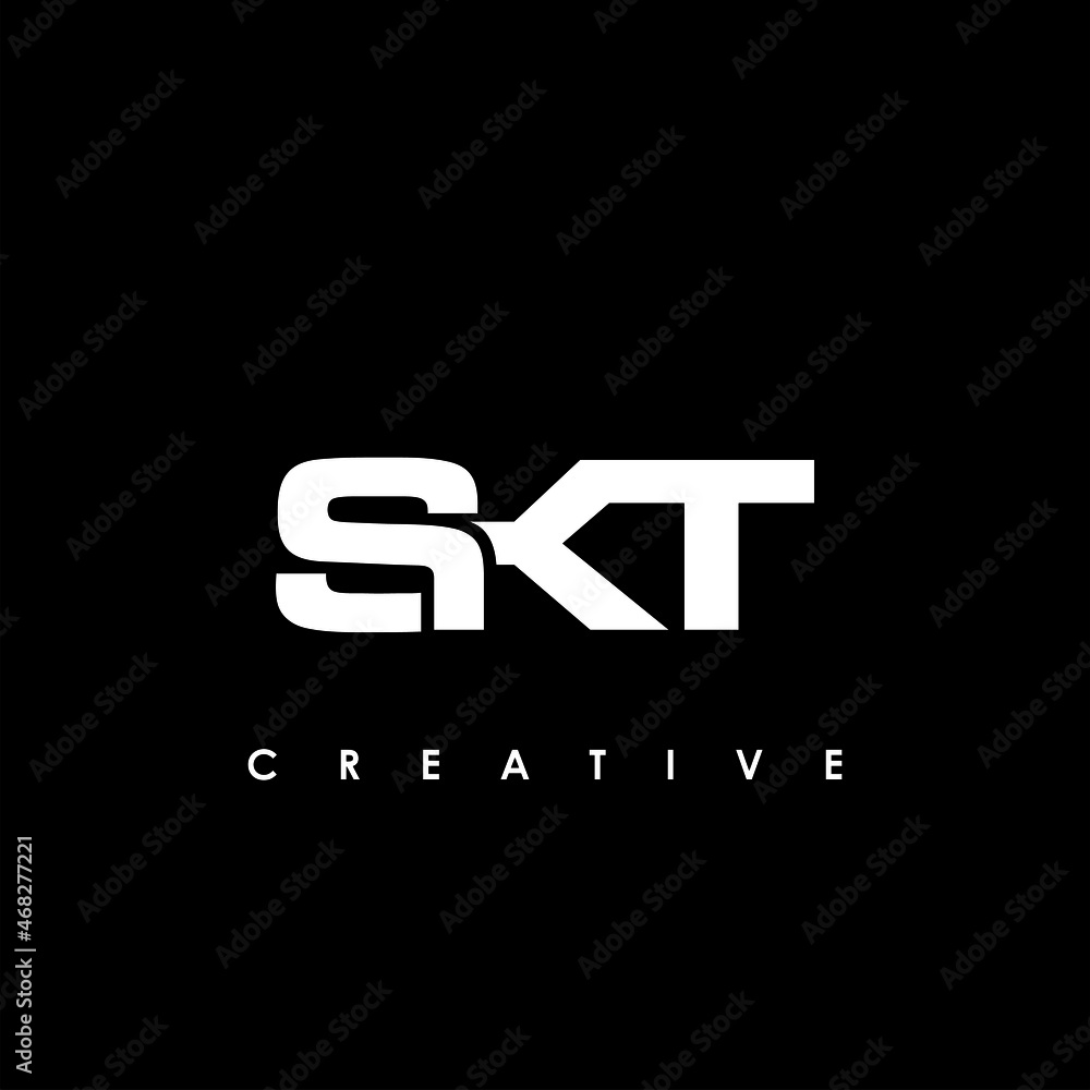 SKT Letter Initial Logo Design Template Vector Illustration Stock ...