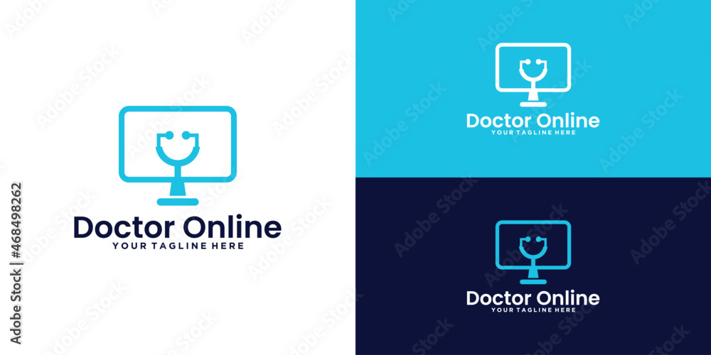 online doctor logo design inspiration Stock Vector | Adobe Stock