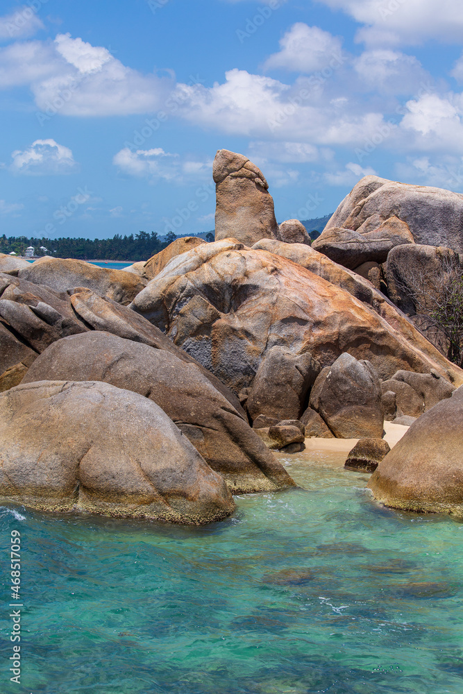 Hin Ta and Hin Yai Rocks , grandmother and grandfather rock in Koh ...