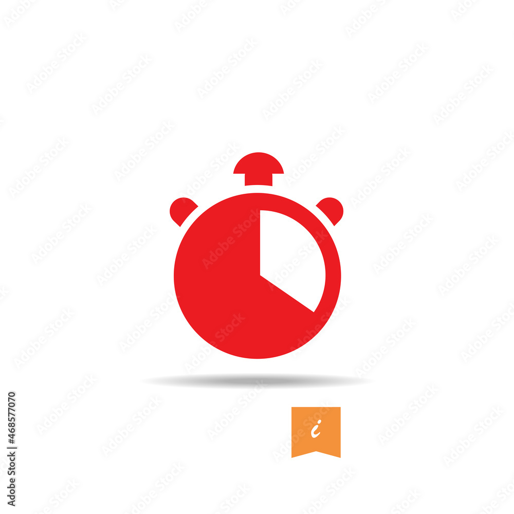 Stopwatch icon vector isolated on white background. Trendy stopwatch ...