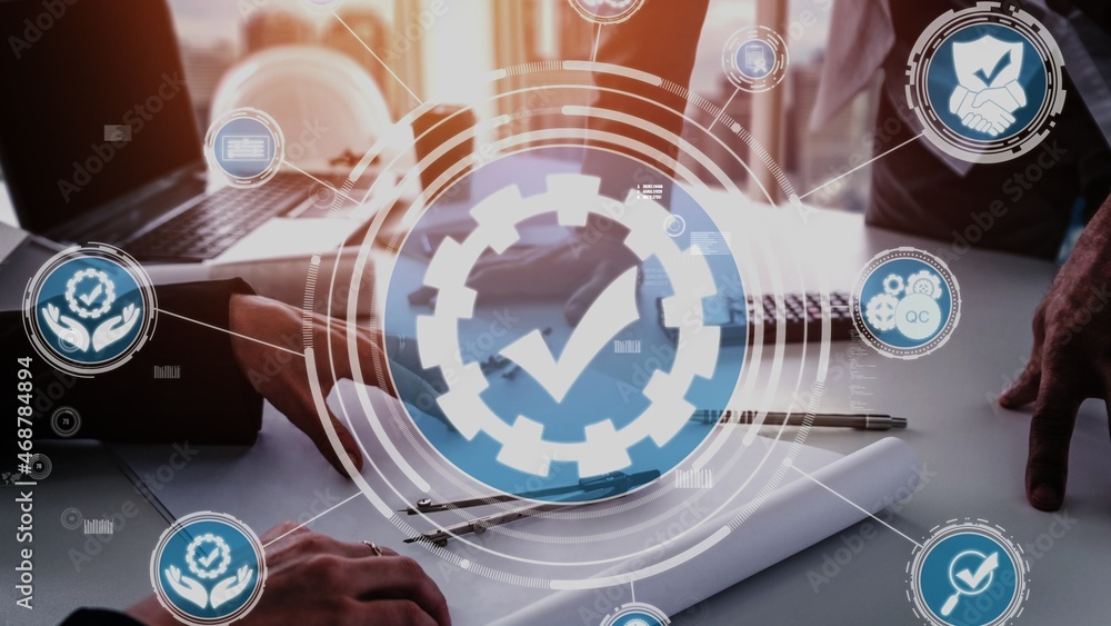 Quality Assurance and Quality Control conceptual - Modern graphic ...