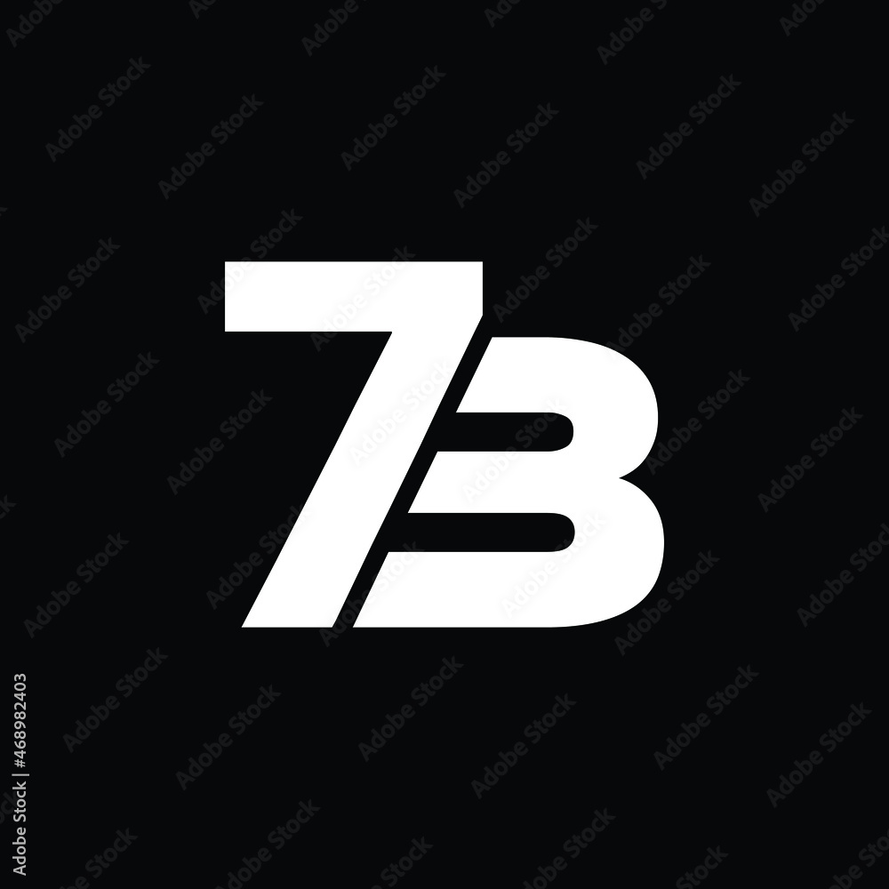 Vector de Stock 7b logo design | Adobe Stock