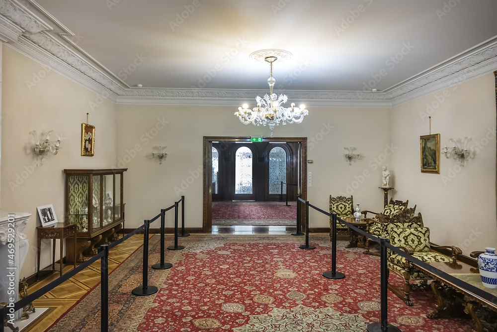 Interior of Ceausescu Palace (or Spring Palace) - building where ...