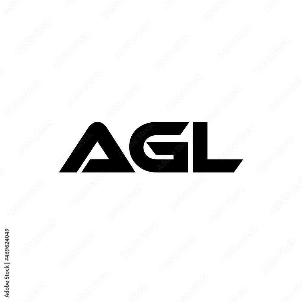 Stock-Vektorgrafik „AGL letter logo design with white background in ...