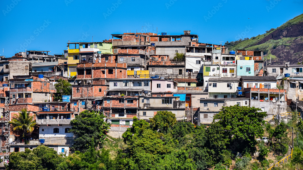Foto de Stock Photograph of low-income peripheral community popularly ...