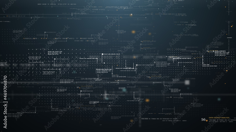 Futuristic simulation of 5G network concept, artificial intelligence ...
