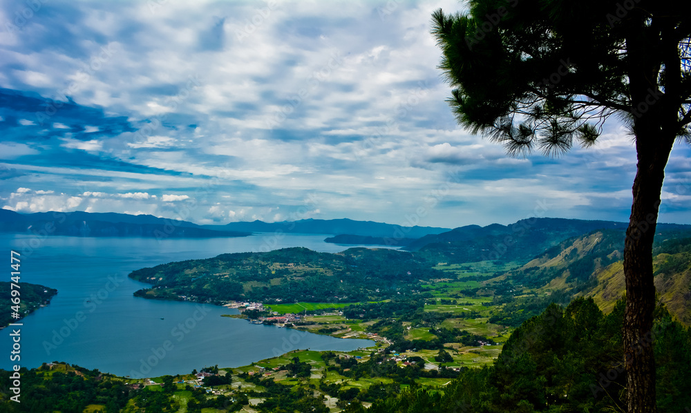 The beauty of Lake Toba which is a caldera lake comes from an ancient ...