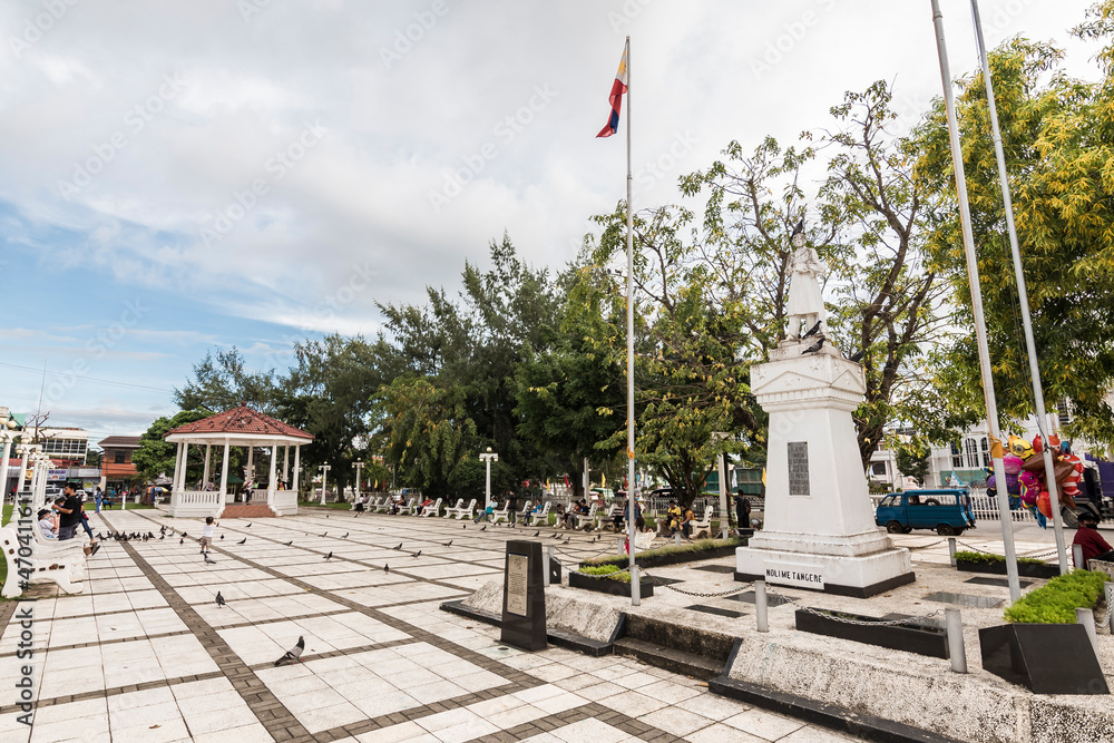 Tagbilaran, Bohol, Philippines - A statue of Jose Rizal at the central ...