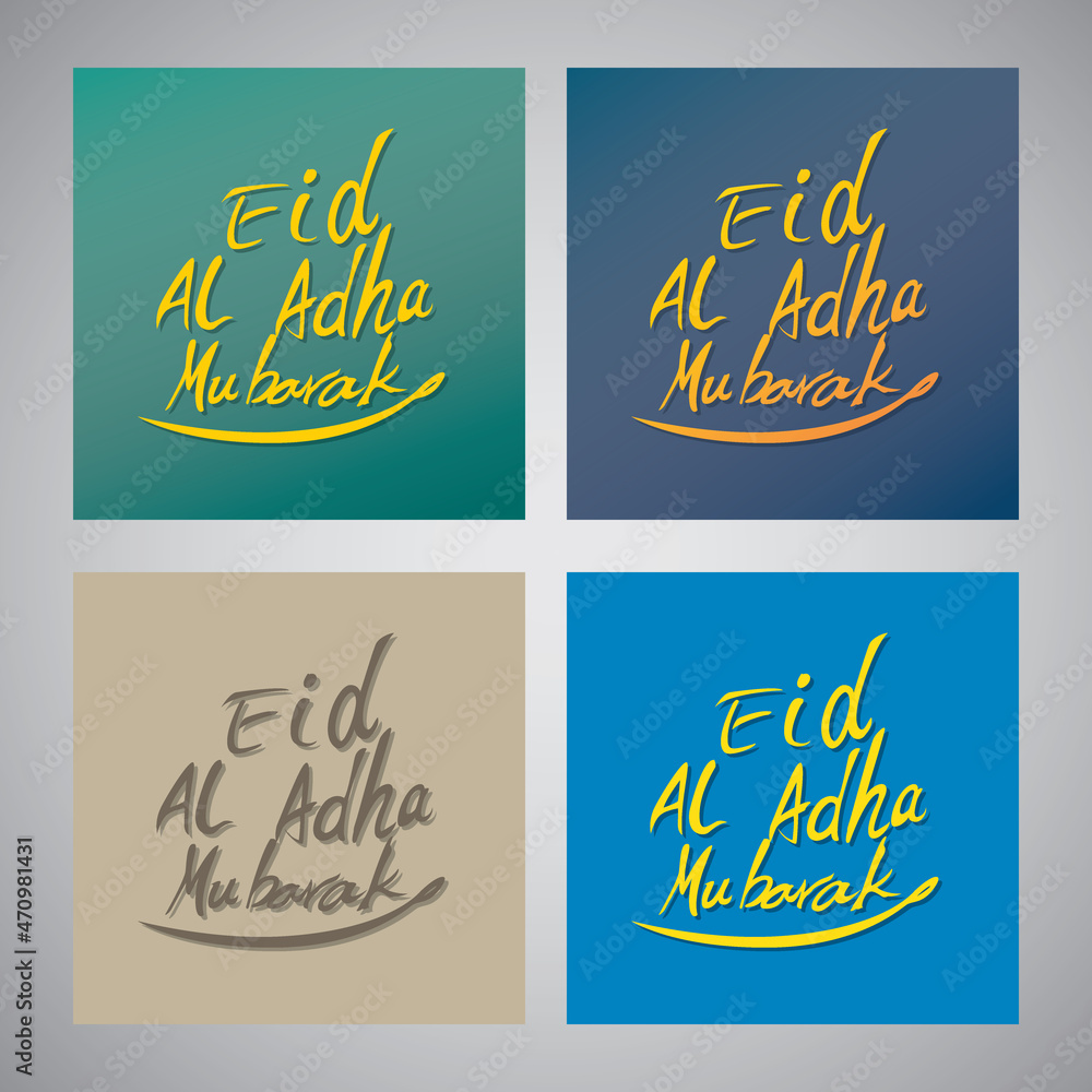 Happy Eid al-Adha writing template for the celebration of Eid al-Fitr ...