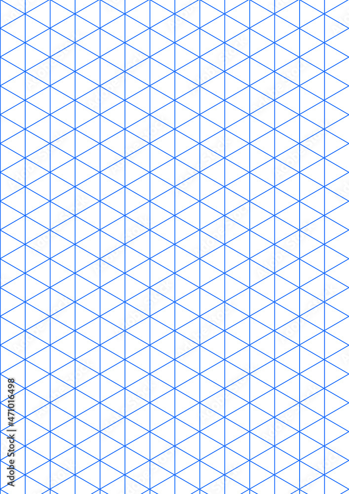 Graph paper. Printable isometric color grid paper with color lines ...