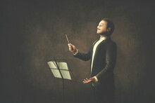 Vintage Music Conductor Free Stock Photo - Public Domain Pictures