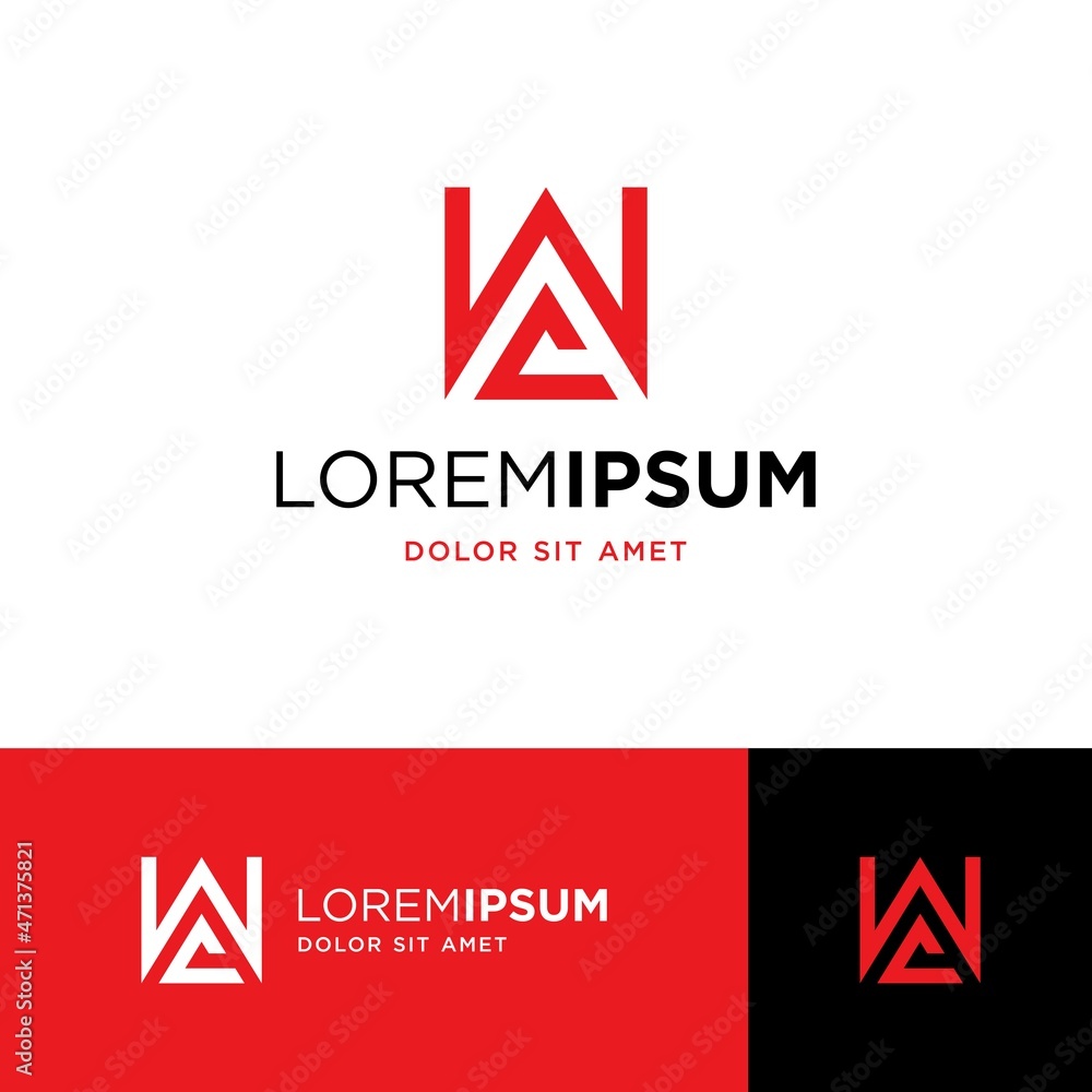 Vector graphic of initial WAC logo design Stock Vector | Adobe Stock