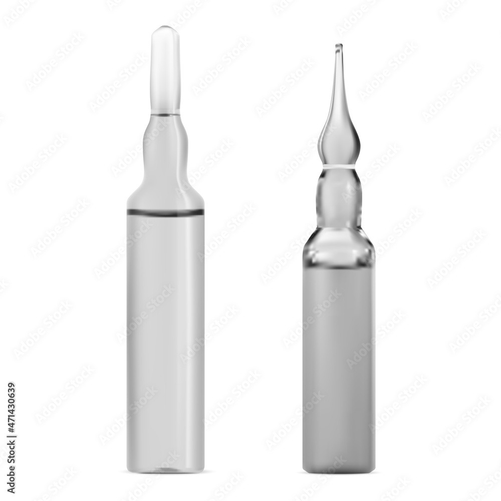 Vector injection ampoule, face cosmetic product ampule, beauty collagen ...