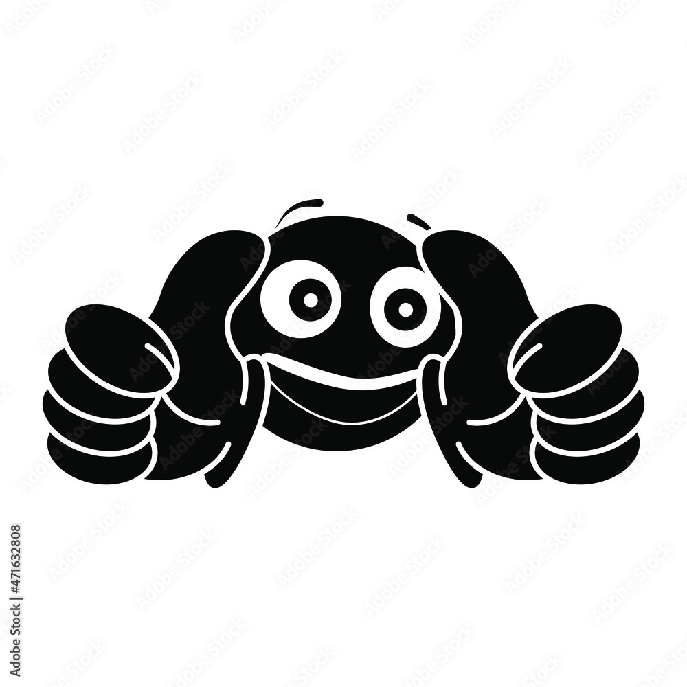 Like icon vector. hand like, hand thumb up icon. Cute and cute thumbs ...