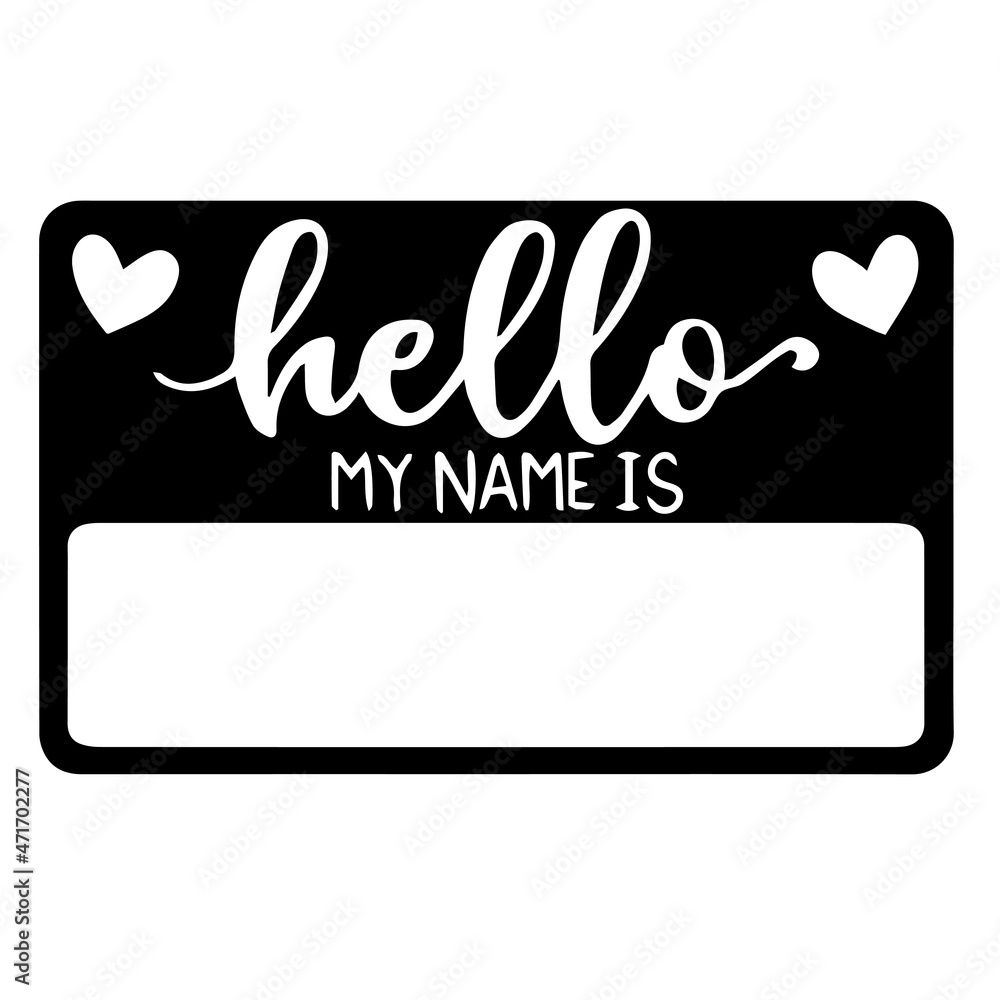 hello my name is logo inspirational quotes typography lettering design ...