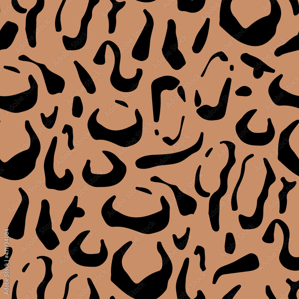 animal print digital paper safari pack, leopard print seamless pattern ...