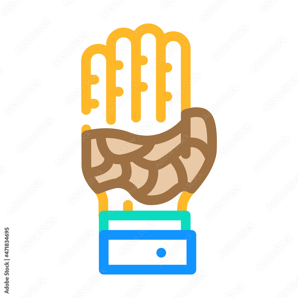 keloid skin disease color icon vector. keloid skin disease sign ...