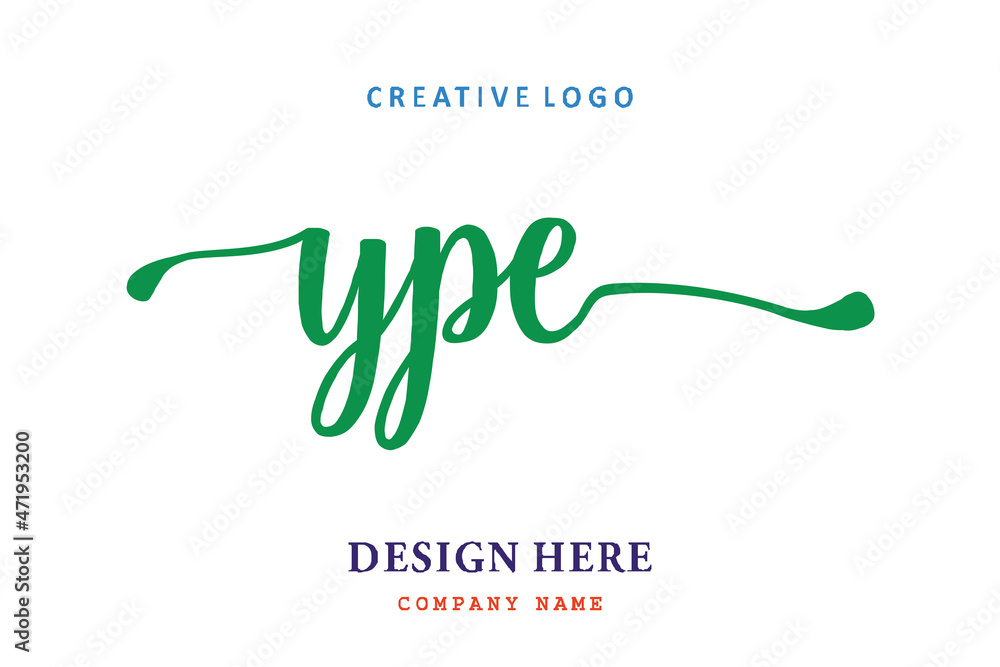YPE lettering logo is simple, easy to understand and authoritative ...