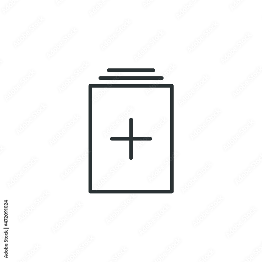 Vector sign of the layer symbol is isolated on a white background ...