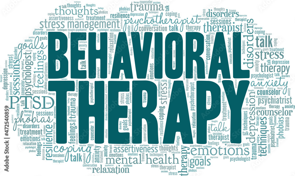 Cognitive Behavioral Therapy conceptual vector illustration word cloud ...