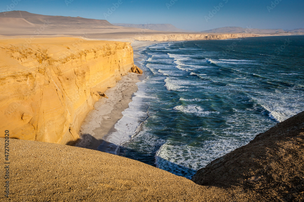 Paracas National Reserve, Ica Region, Peru. The Paracas Peninsula is ...