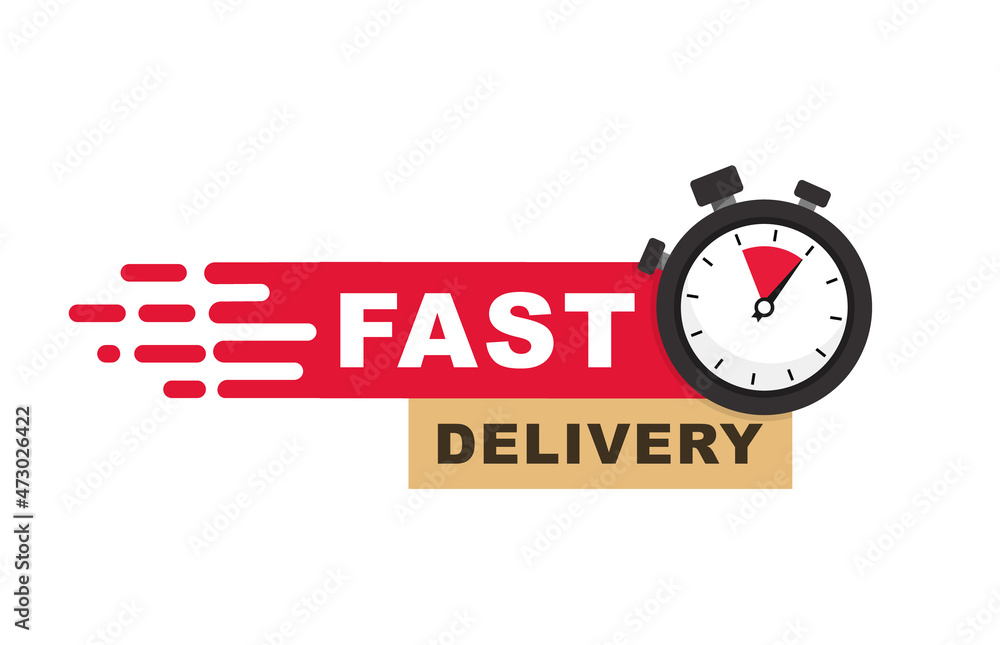 Fast delivery icon. Express delivery and urgent delivery, services ...