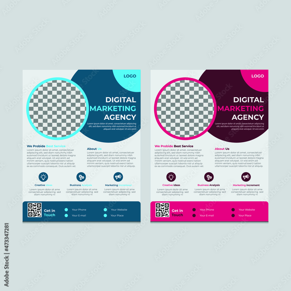 Professional flyer design Creative flyer design One page Business flyer ...