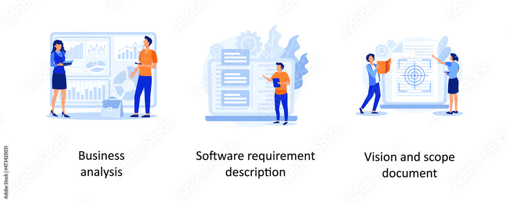 bussines analysis, software requirement description, vision and scope ...