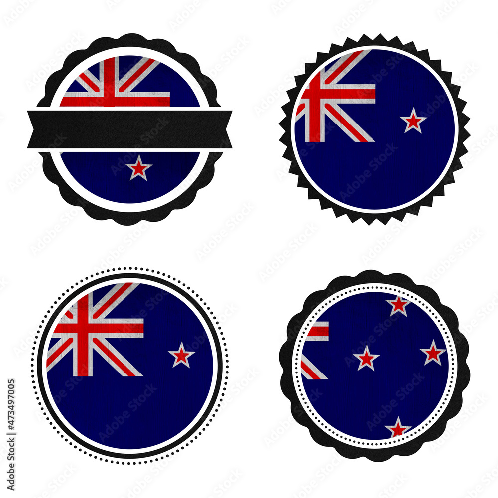 World countries A-Z. Universal round labels pack on white background ...