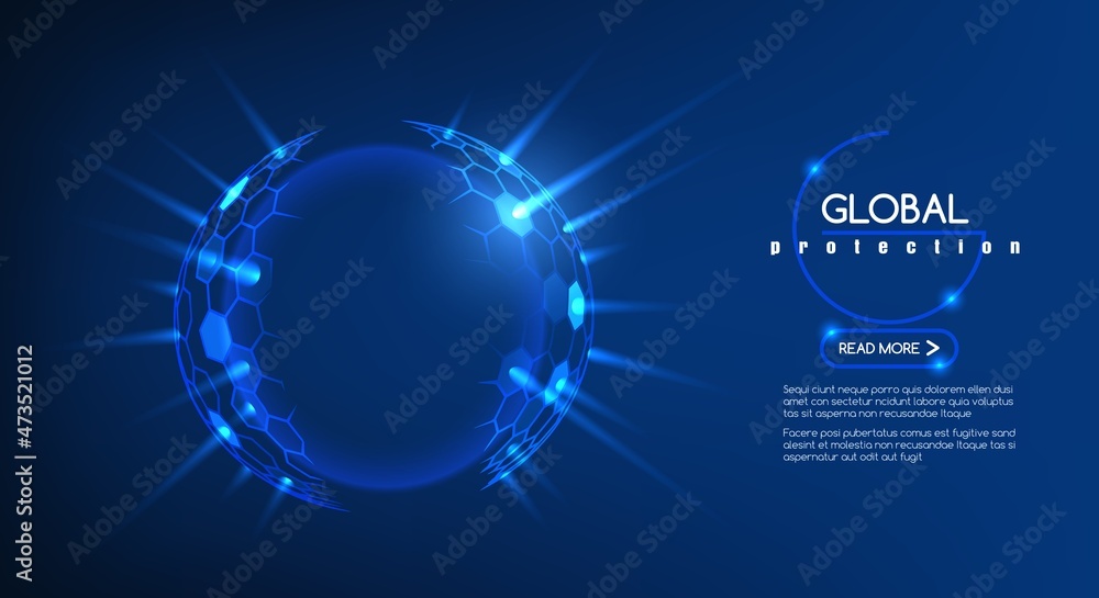 Infection protection barrier background Stock Vector | Adobe Stock