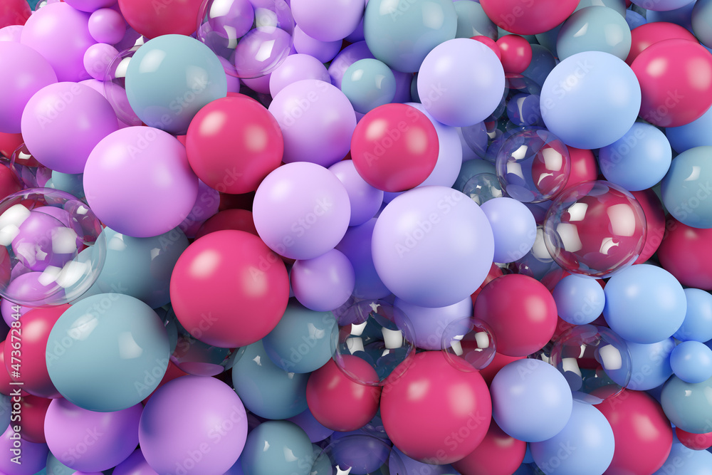 Spheres cluster background Stock Photo | Adobe Stock