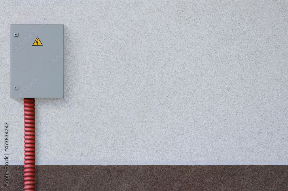 Power distribution wiring switchboard panel outdoor unit, grey ...