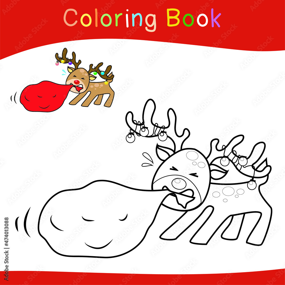 Coloring Christmas sets worksheet page. Educational printable coloring ...