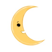 Vintage Smiling Half Moon Free Stock Photo - Public Domain Pictures