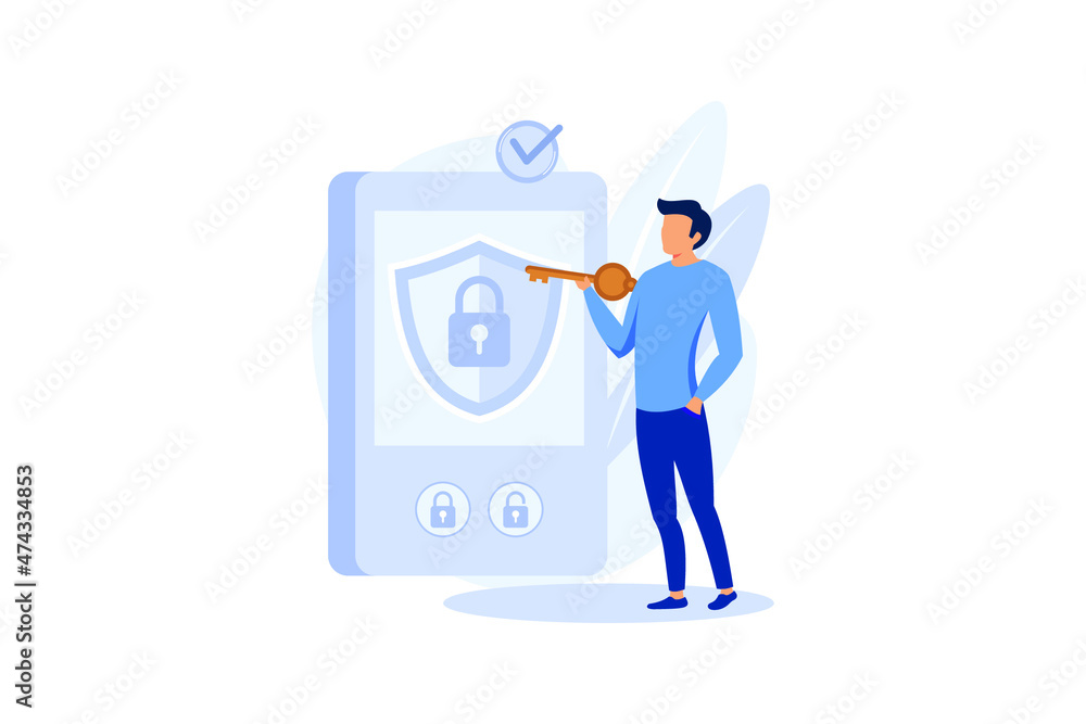 Acces control system illustration exclusive design inspiration Stock ...