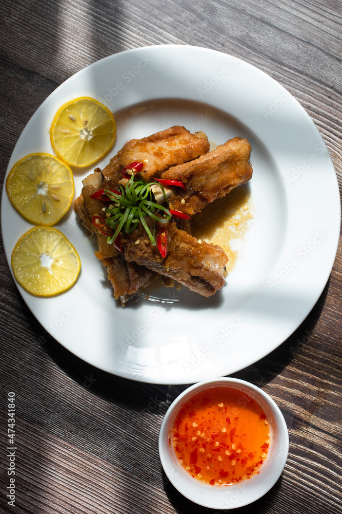 Braised pork ribs is a very popular dish in Vietnam. The ingredients ...