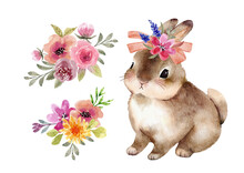 Bunny Rabbit Easter Wreath Free Stock Photo - Public Domain Pictures