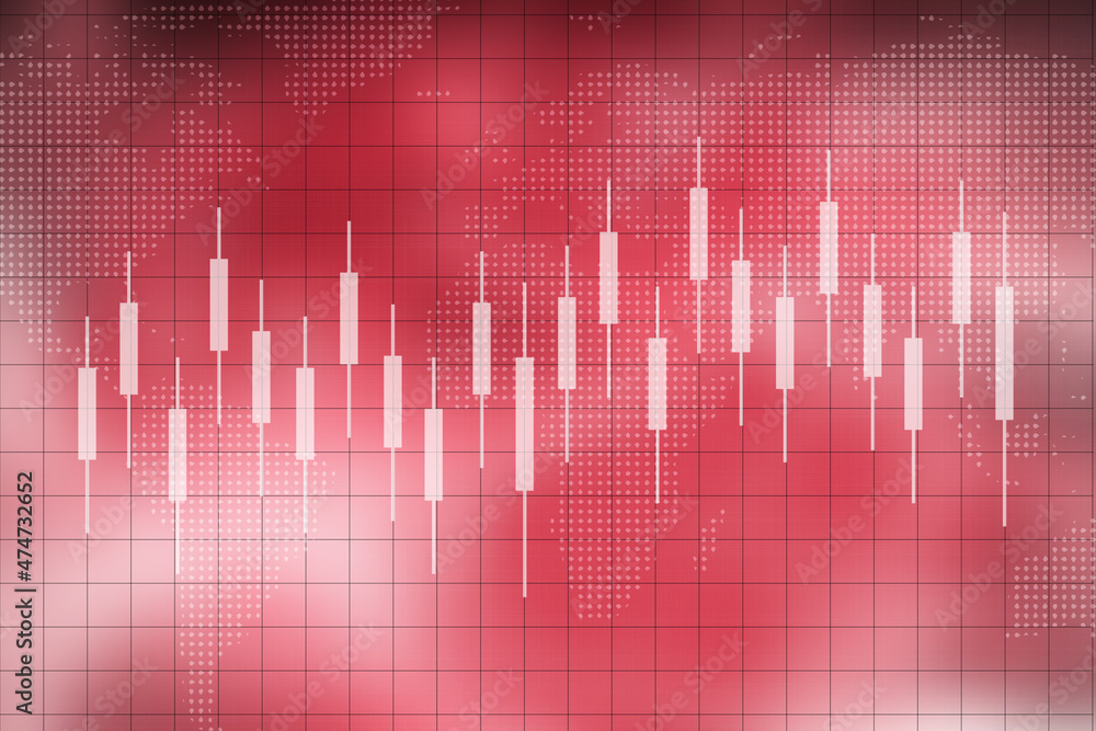 2d illustration candlestick chart pattern business concept Stock ...