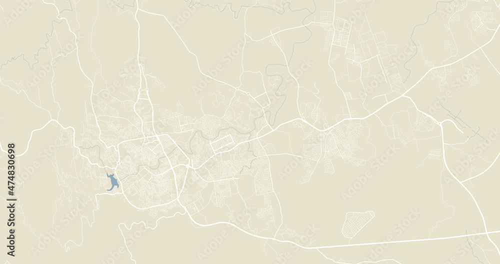 Abha vector map. Detailed map of Abha city administrative area ...