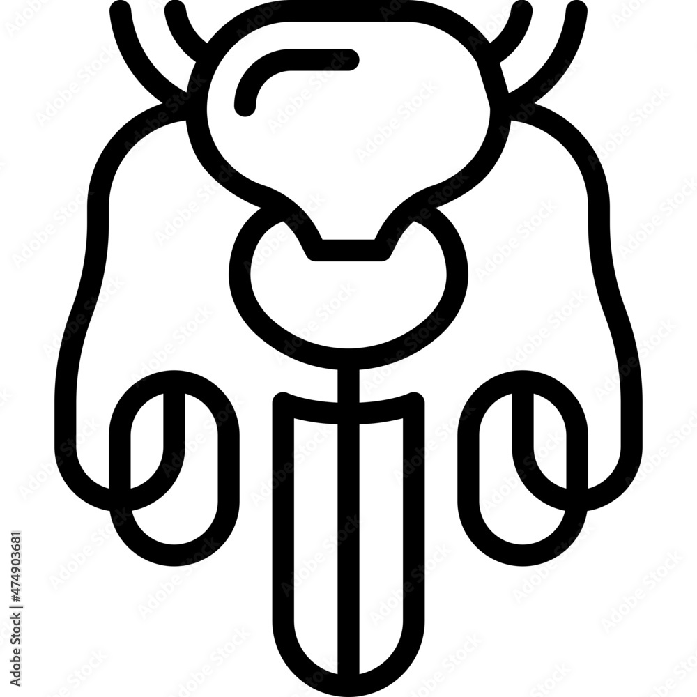 reproductive system outline icon Stock Vector | Adobe Stock