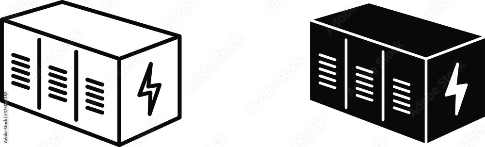 Battery Energy Storage System icon Stock Vector | Adobe Stock