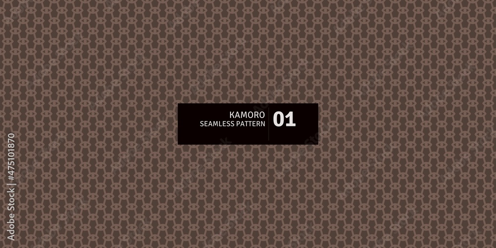 Kamoro Seamless Pattern 01 • A customizable & resizable modular vector ...
