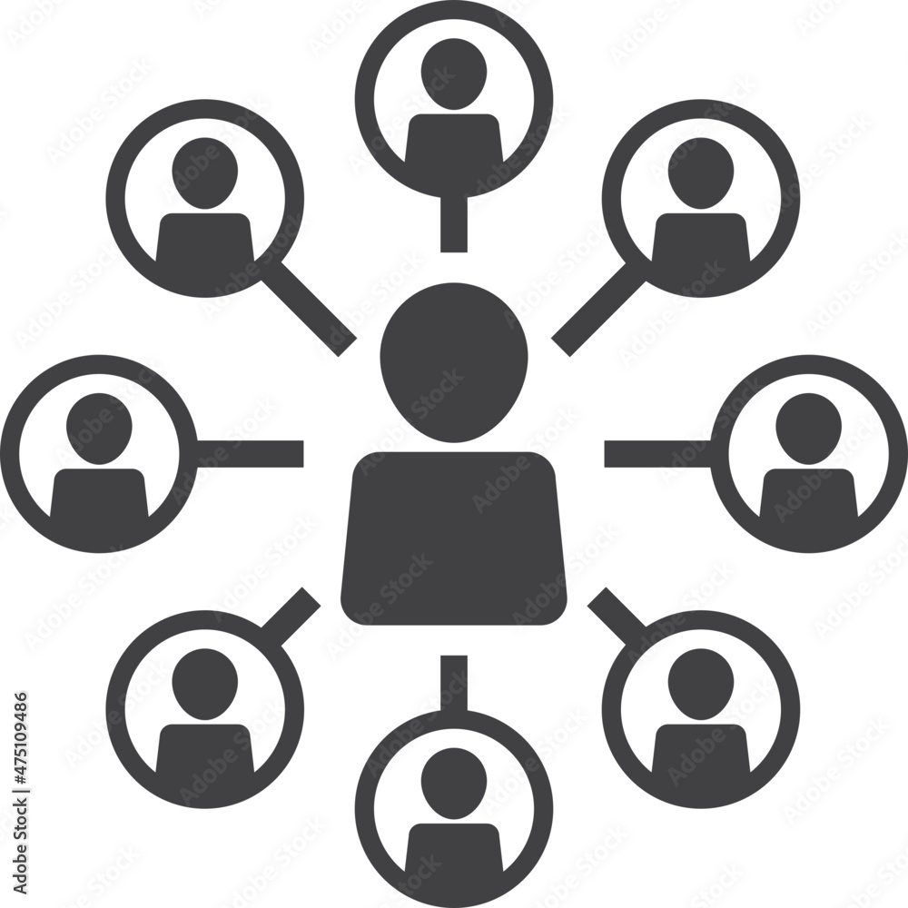 team person network pictogram icon Stock Vector | Adobe Stock